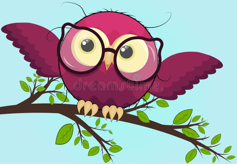 Cute owl stock illustration. Illustration of produce - 220126023