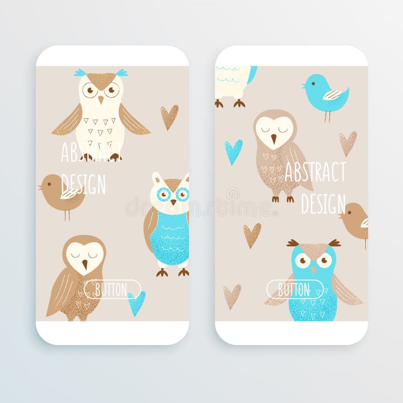 Cute owl stock illustration. Illustration of baby, animals - 105076997