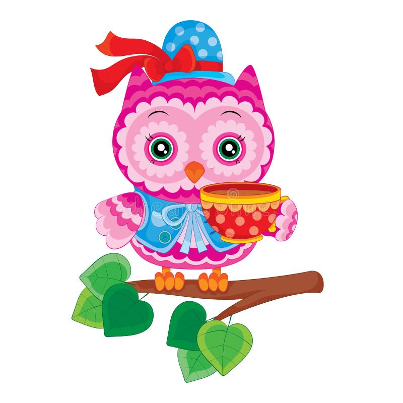 Cartoon Owl Tea Stock Illustrations – 489 Cartoon Owl Tea Stock ...