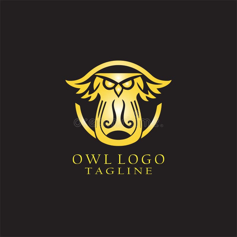 Cute Owl Logo Design Vector Template Stock Vector - Illustration of ...