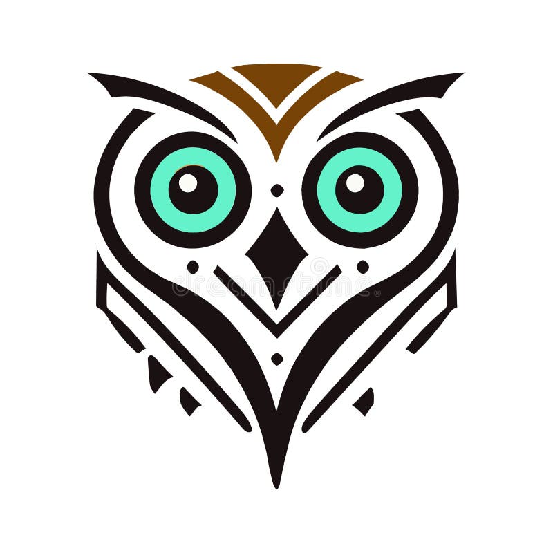 Cute Owl Shield Logo Design Vector Illustration Stock Illustration ...