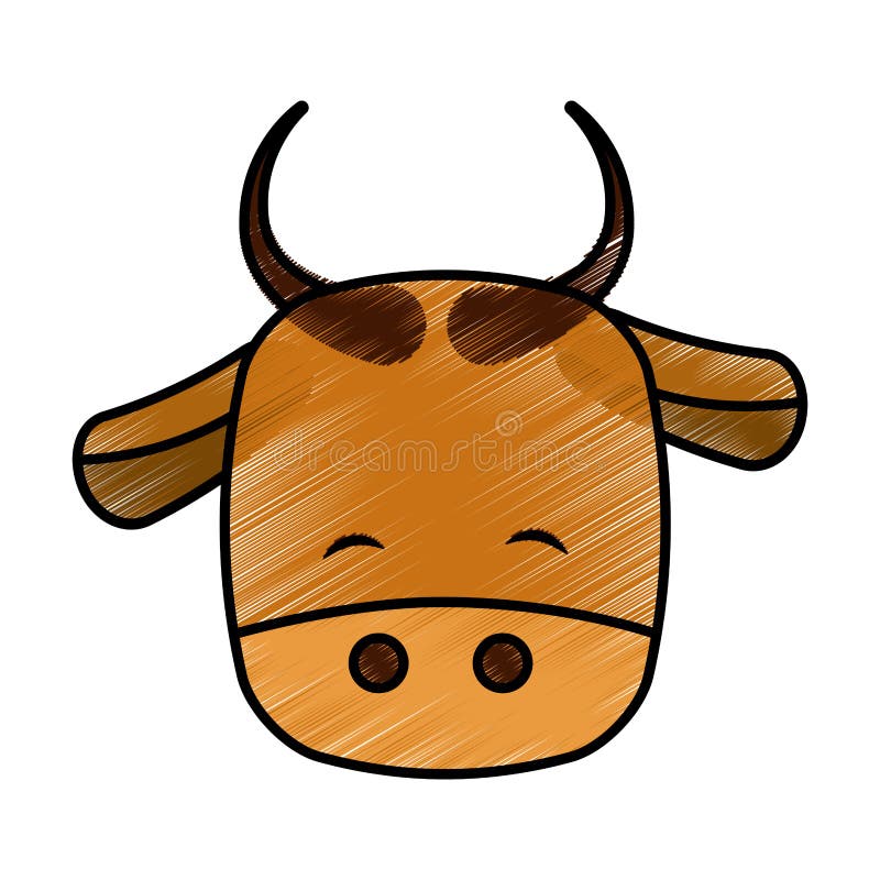 Cute ox manger character stock vector. Illustration of cartoon - 91305713