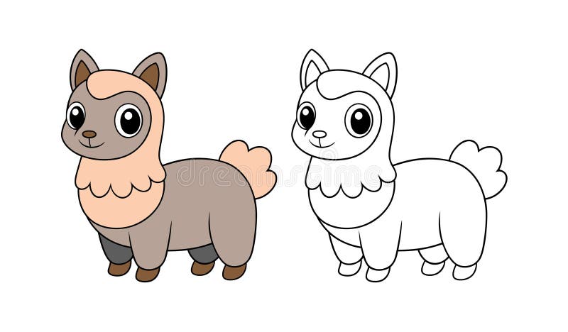 Cute Paca Coloring Design for Kids Stock Vector - Illustration of ...