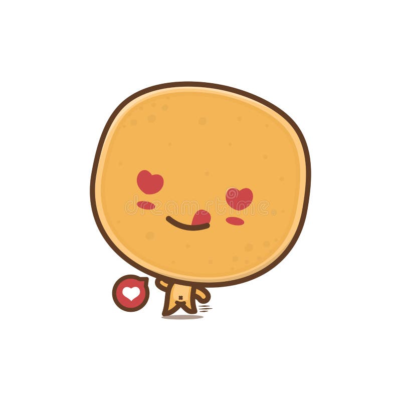Cute Pancake Mascot Character Stock Vector - Illustration of fruit ...