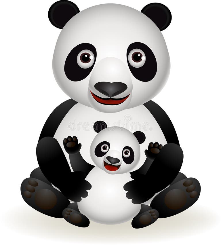Mother Baby Panda Stock Illustrations – 1,054 Mother Baby Panda Stock ...