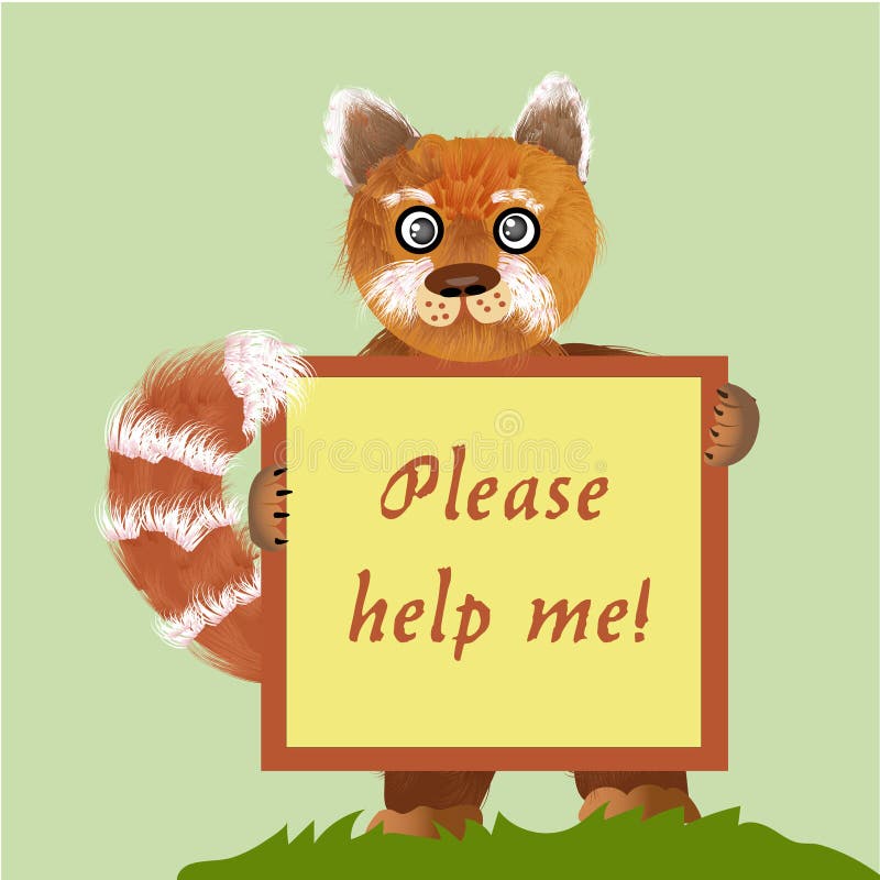 Animals with Banner - Panda Stock Vector - Illustration of bamboo ...