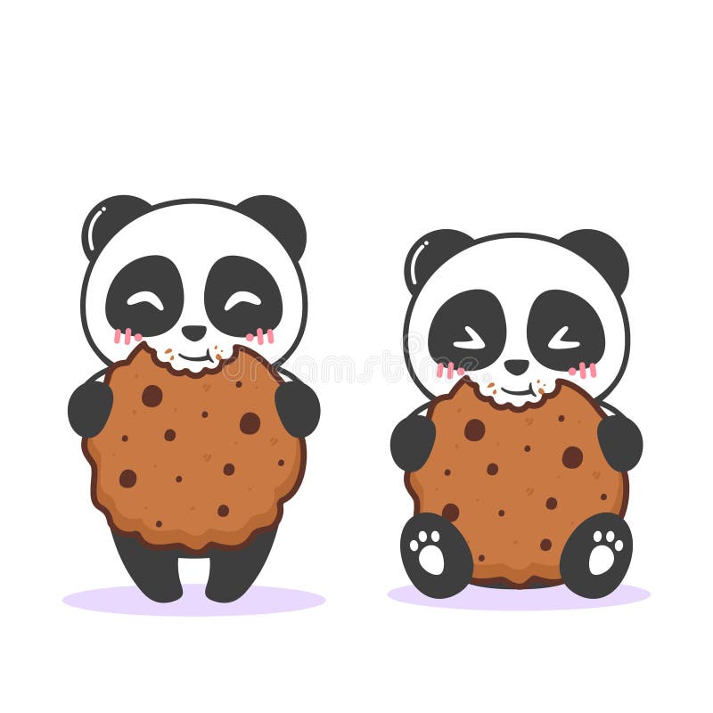 Pandas Eating Cookies