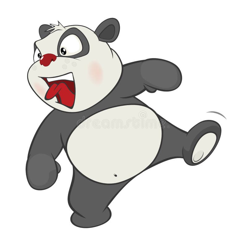 Cute Panda Cartoon Character Stock Vector - Illustration of character ...