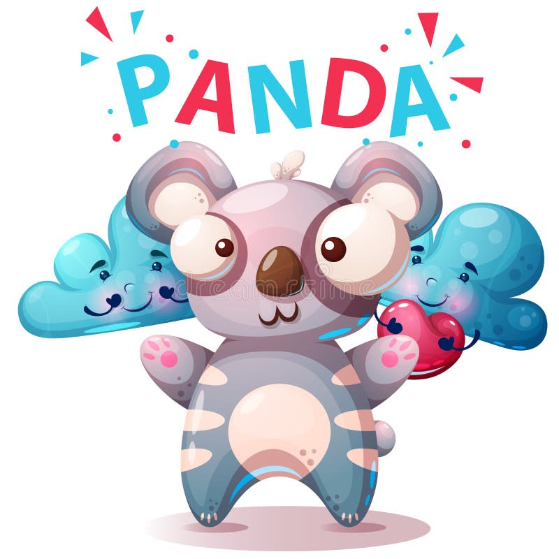 Cute Panda Characters - Cartoon Illustration Stock Vector ...