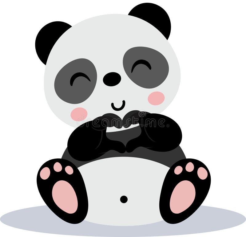 Cute Panda Heart Stock Illustrations – 5,751 Cute Panda Heart Stock ...