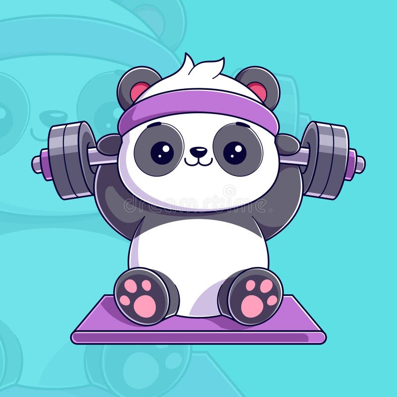 Animals Weight Lifting Stock Illustrations – 103 Animals Weight Lifting ...