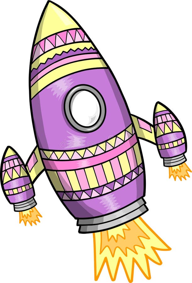 Cute party Rocket Vector stock vector. Illustration of rocket - 11264887