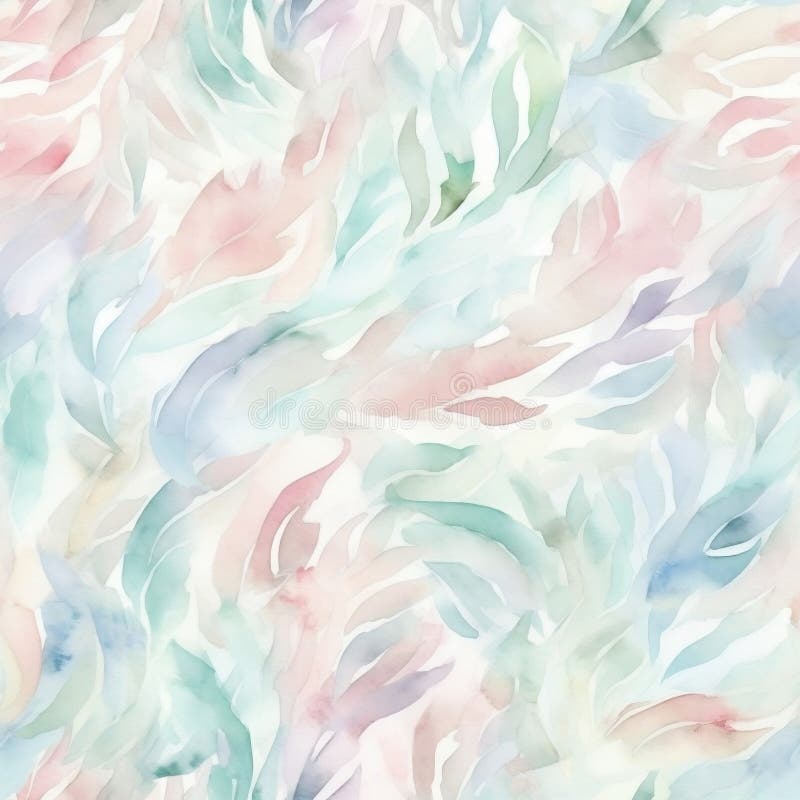 Cute Pastel Abstract Pattern Watercolor Stock Illustration ...