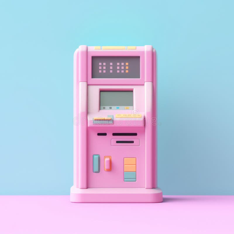 Cute Pastel Color Atm Machine Stock Photos - Free & Royalty-Free Stock ...