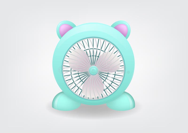 Cute pastel fan isolated stock vector. Illustration of palette - 353276945