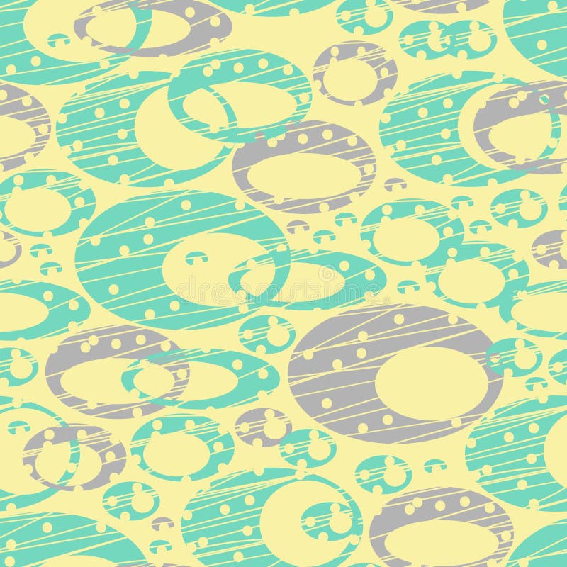 Cute Pastel Pattern. Seamless Texture with Rings Stock Vector ...