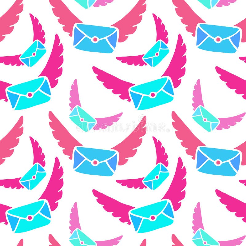 Envelopes Background Fly Stock Illustrations – 154 Envelopes Background ...