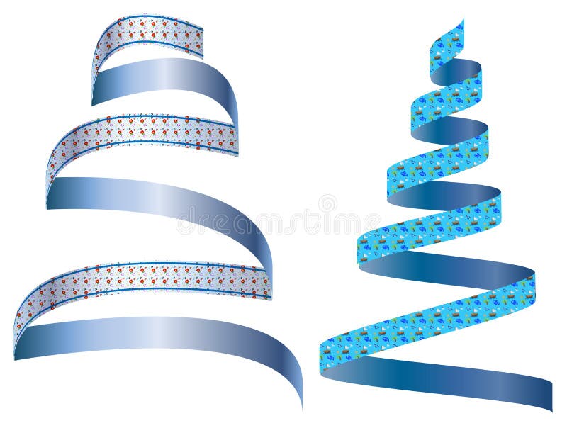Cute pattern ribbon stock illustration. Illustration of format - 66047089