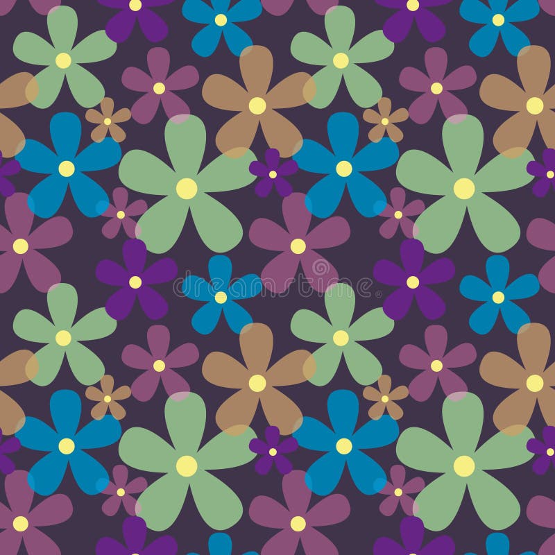 Cute Pattern in Small Flower. Small Colorful Flowers Stock Vector ...