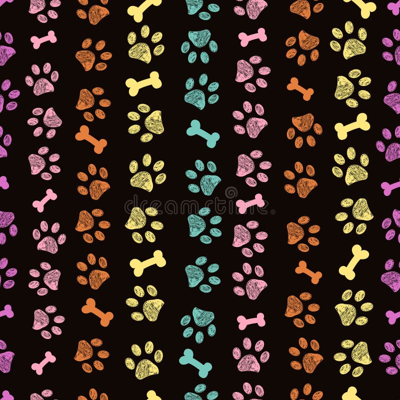 Cute Paw Prints Stock Illustrations – 10,818 Cute Paw Prints Stock ...