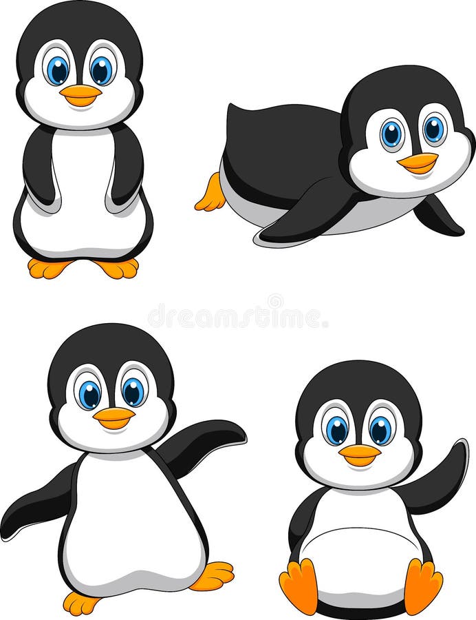 Sliding Penguin Stock Illustrations – 932 Sliding Penguin Stock ...