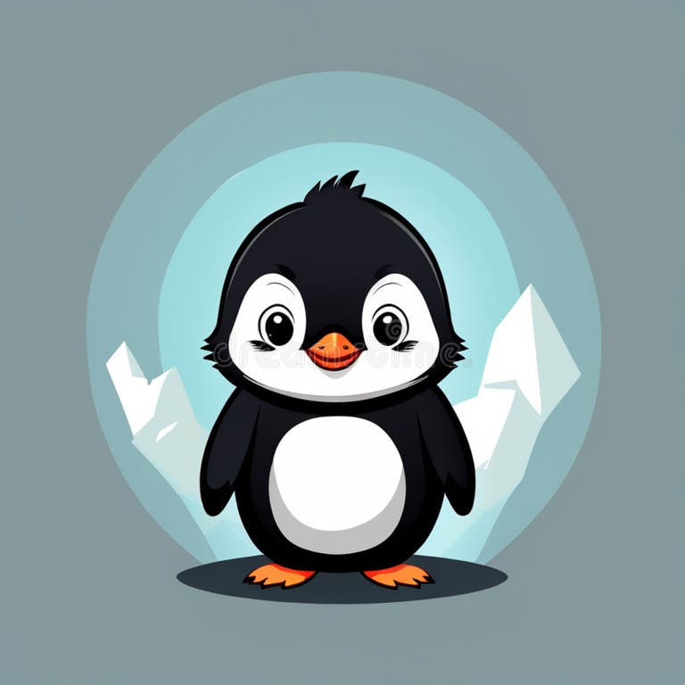Cute Penguin Design Illustration Stock Illustration - Illustration of ...