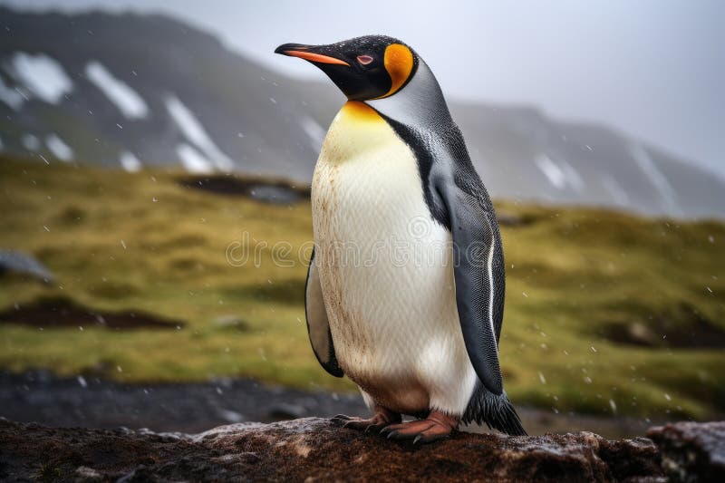Cute Penguin Image Created in Its Natural Environment Stock ...