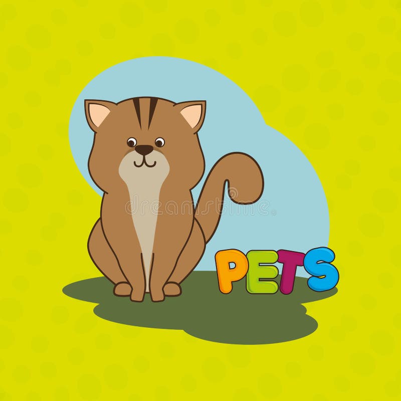 Cute pets design stock illustration. Illustration of smile - 71730283