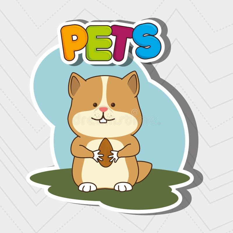 Cute pets design stock illustration. Illustration of smile - 71732256