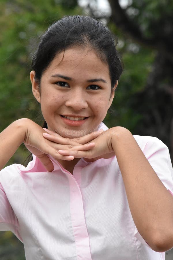 A Cute Philippine Female Juvenile Portrait Stock Photo - Image of youth ...