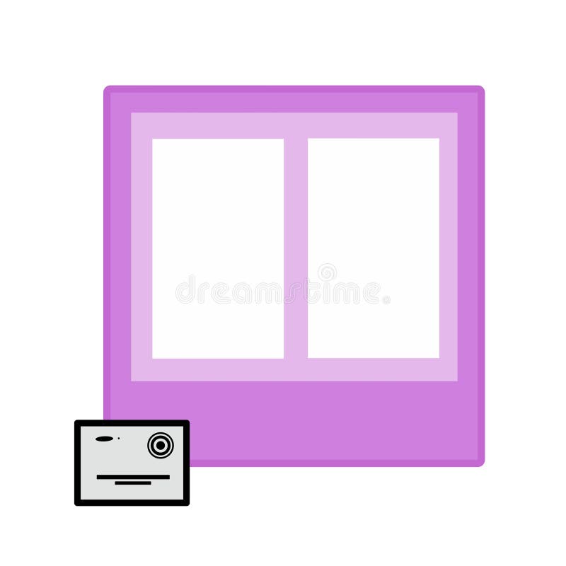 Cute photo grid frame stock illustration. Illustration of text - 285151315