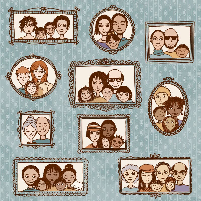 Multicultural Many Faces Stock Illustrations – 72 Multicultural Many ...