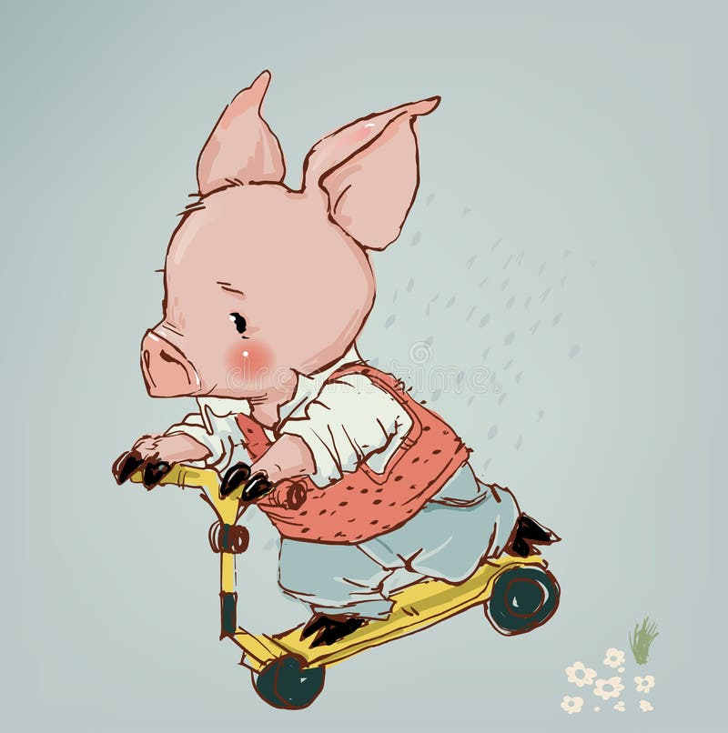Boy Riding Pig Stock Illustrations – 71 Boy Riding Pig Stock ...