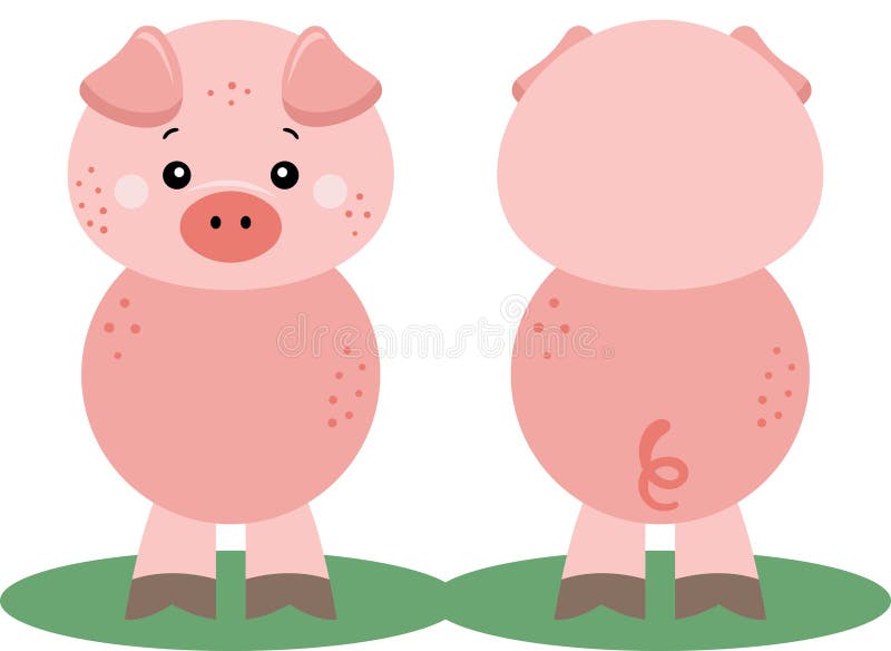 Cow front and back stock vector. Illustration of barn - 25462662