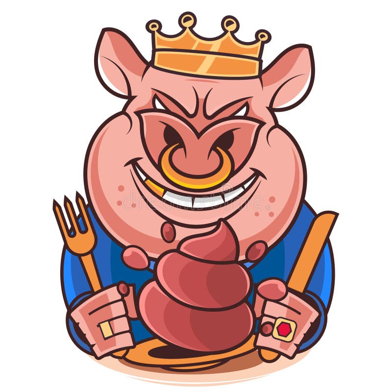 Cute Pig Illustration Pig Kawaii Chibi Vector Drawing Style Pig Stock ...