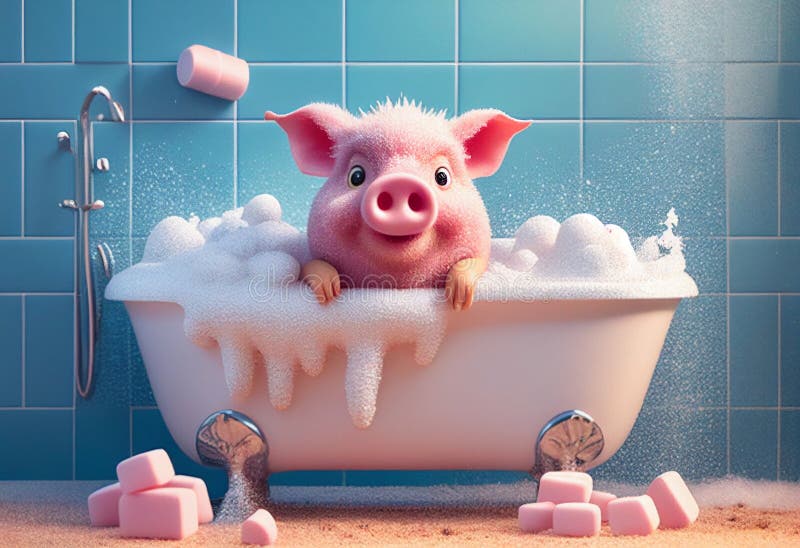 Bath Pig Stock Illustrations – 226 Bath Pig Stock Illustrations ...