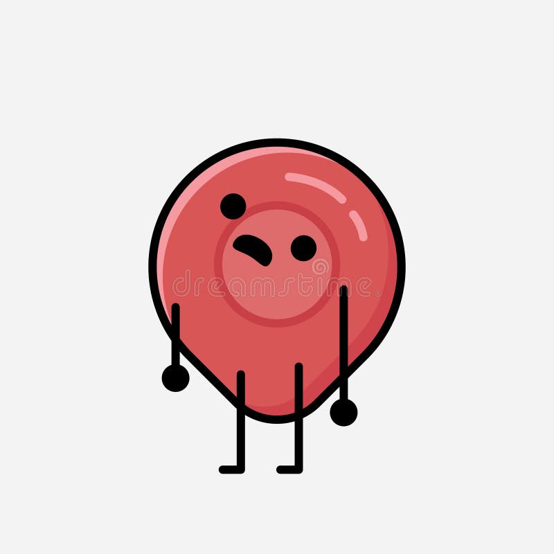 Cute Pin Point Icon Mascot Vector Character in Flat Design Style Stock ...