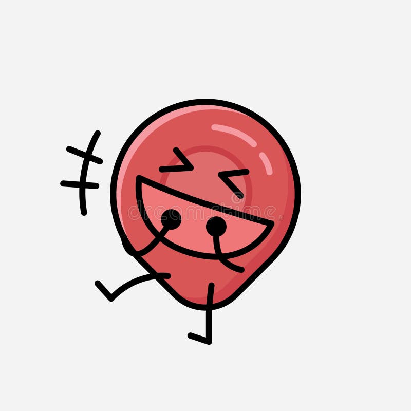 Cute Pin Point Icon Mascot Vector Character in Flat Design Style Stock ...