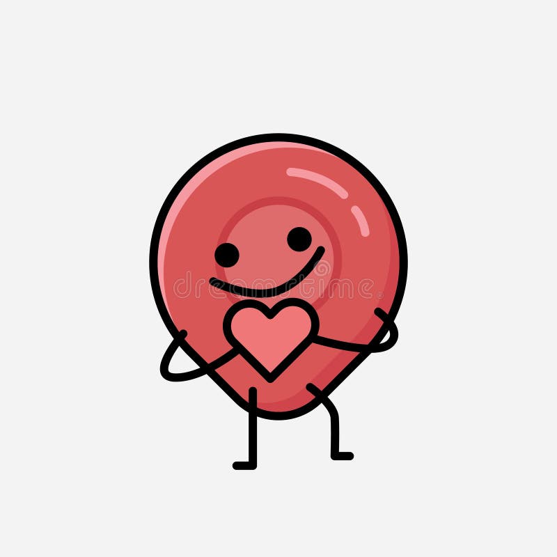 Cute Pin Point Icon Mascot Vector Character in Flat Design Style Stock ...