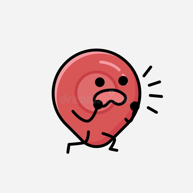 Cute Pin Point Icon Mascot Vector Character in Flat Design Style Stock ...