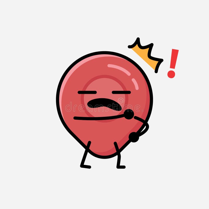 Cute Pin Point Icon Mascot Vector Character in Flat Design Style Stock ...