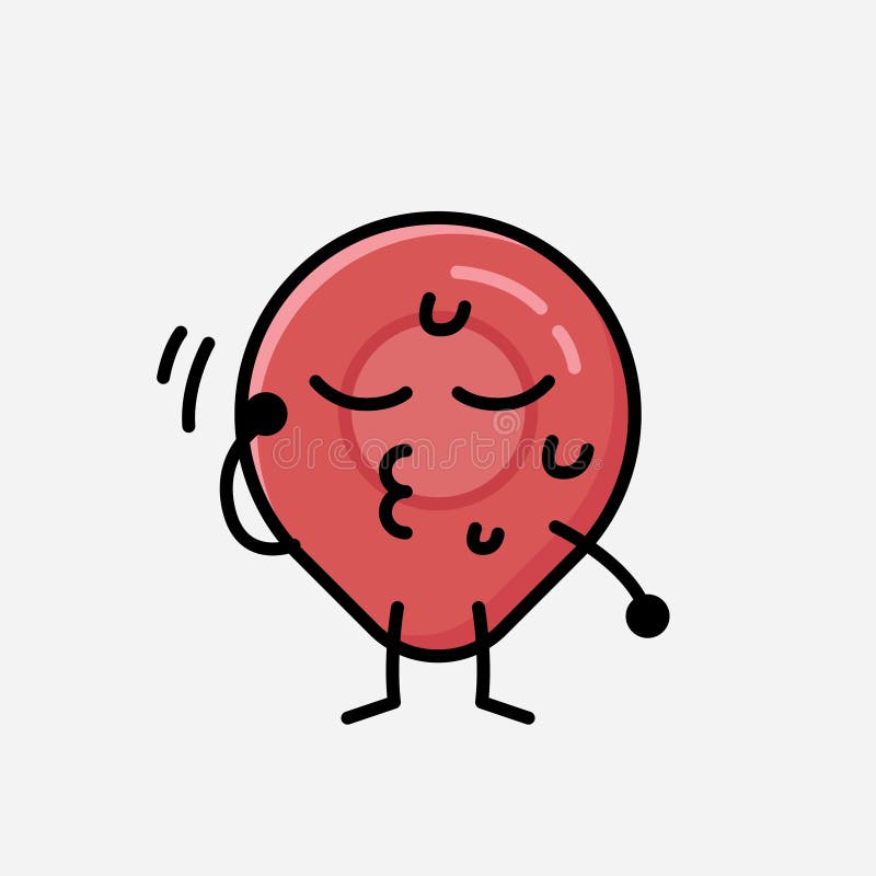 Cute Pin Point Icon Mascot Vector Character in Flat Design Style Stock ...