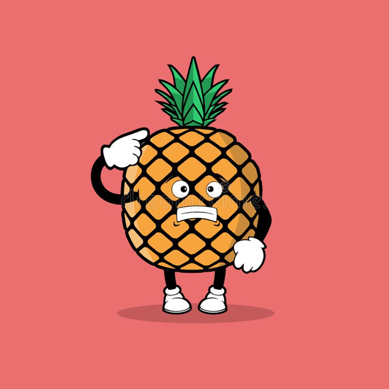 Scared Pineapple Stock Illustrations – 58 Scared Pineapple Stock ...