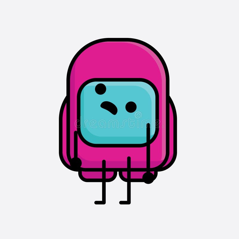 Cute Pink Astronaut Vector Character Stock Vector - Illustration of ...