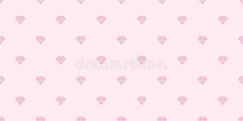 Cute Pink Diamonds Seamless Repeat Pattern Vector Background Stock Vector - Illustration of icon ...