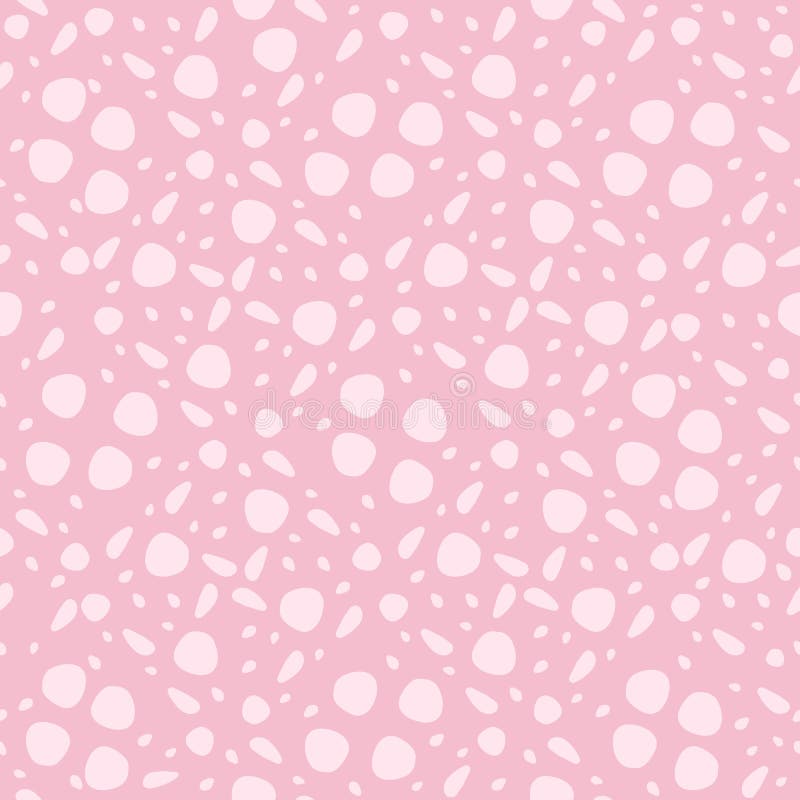Cute pink dotted pattern stock vector. Illustration of kids - 203589924