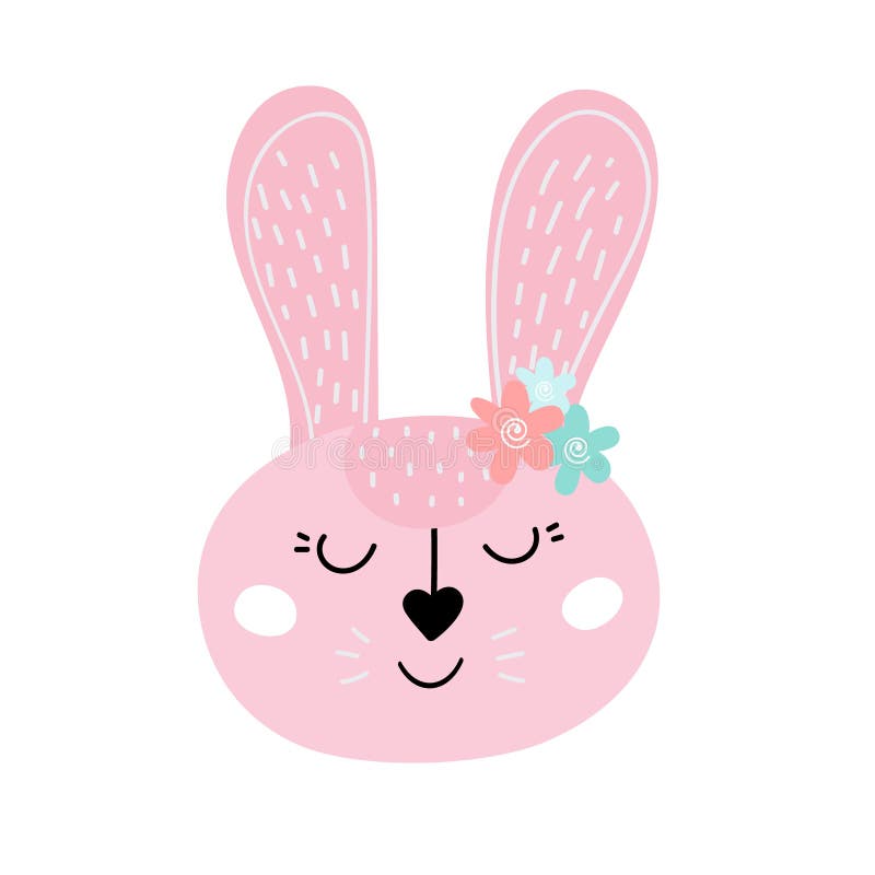 Pink Easter Bunny. Easter Rabbit.Design for Easter Stock Vector ...