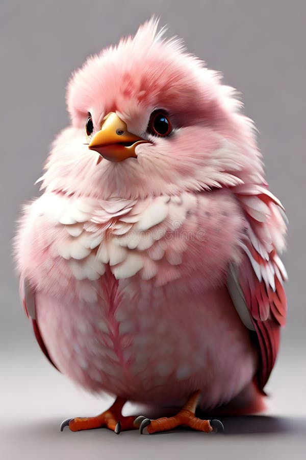 Cute Pink Easter Chick Reaistic Stock Illustration - Illustration of ...