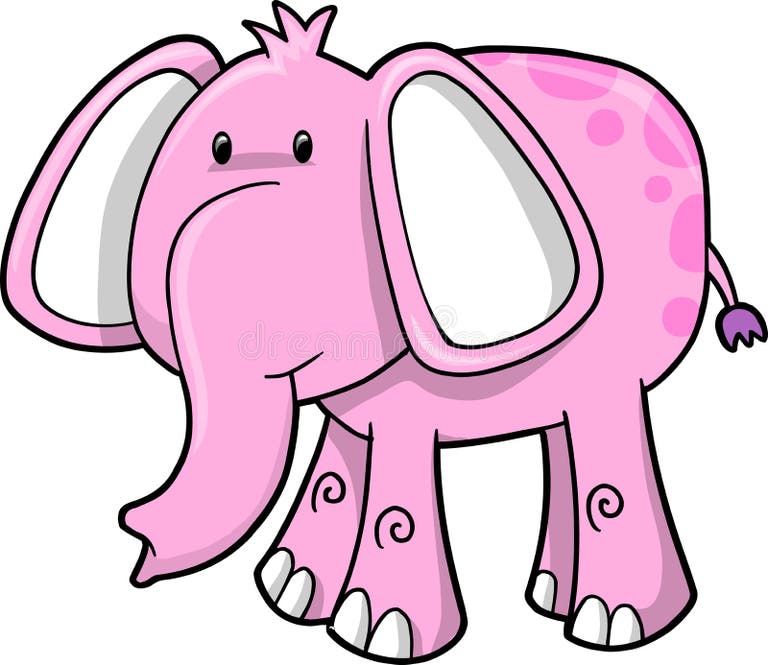 Cute Pink Elephant Stock Illustrations – 7,146 Cute Pink Elephant Stock ...