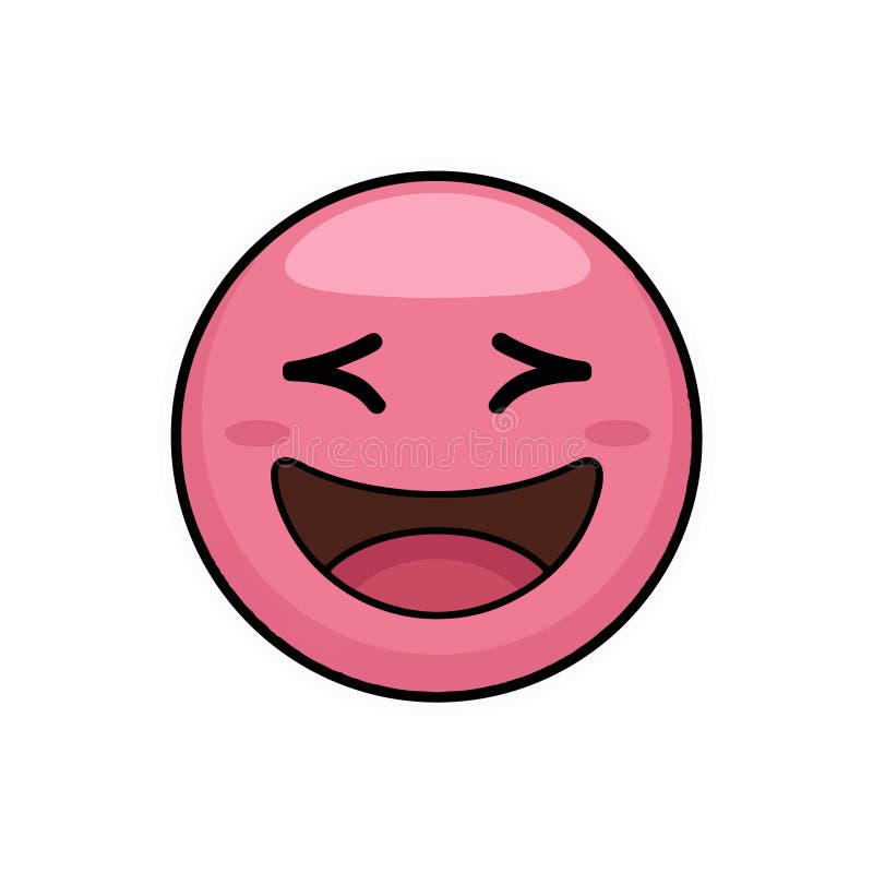 Cute Pink Emojis Expressing Various Emotions, Perfect for Digital ...